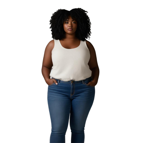 Woman Within | Tops | Woman Within Lightweight Sleeveless Cotton Tank ...
